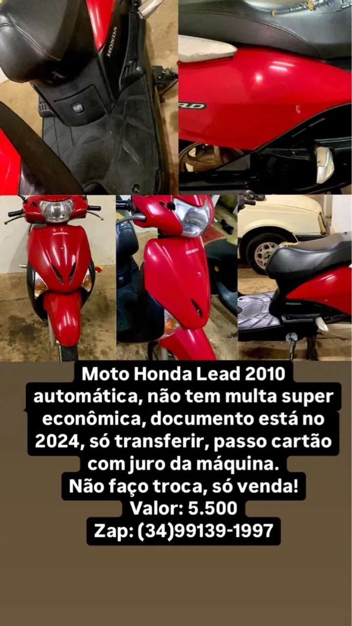 Motos HONDA LEAD no Brasil