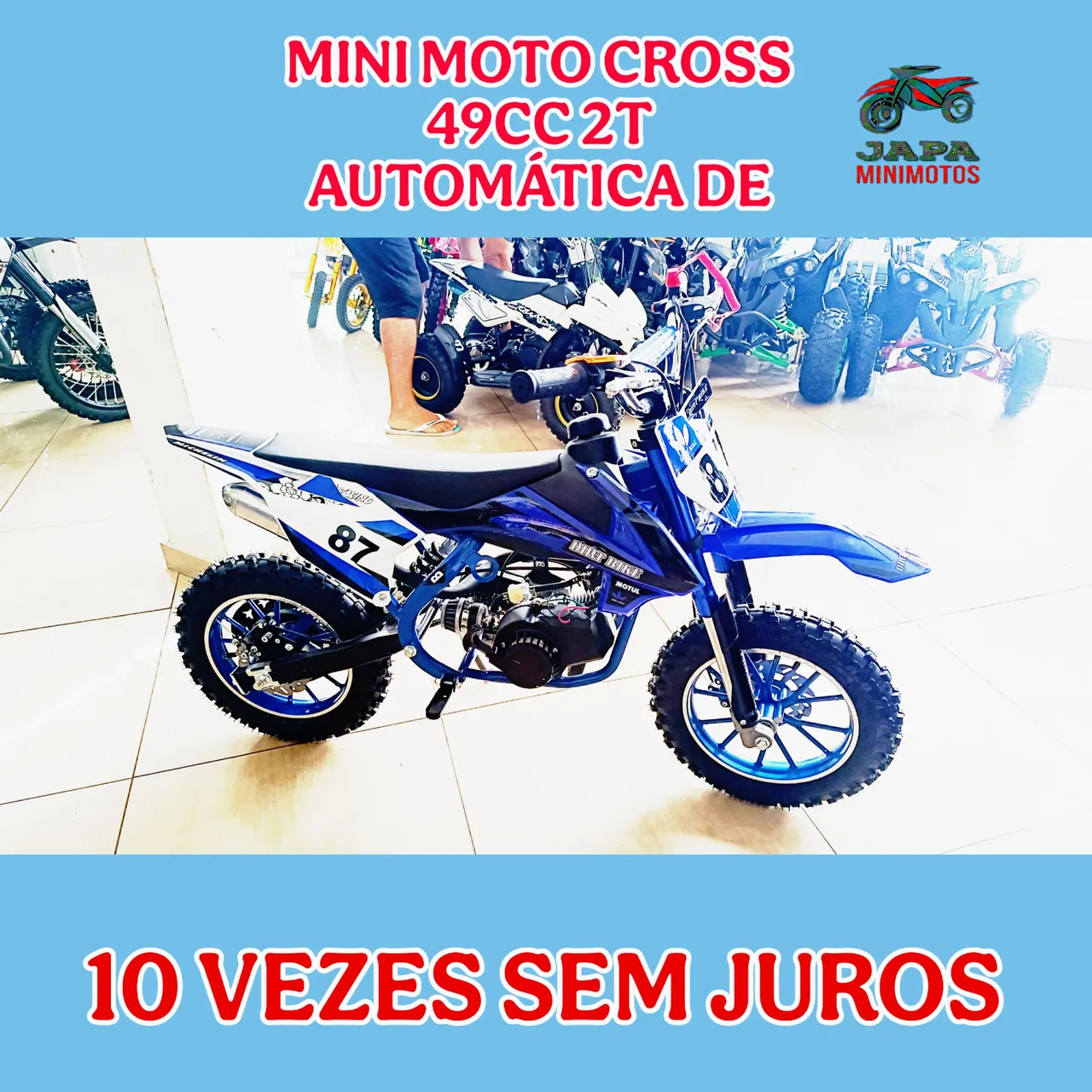 "mini moto 49cc" no Brasil