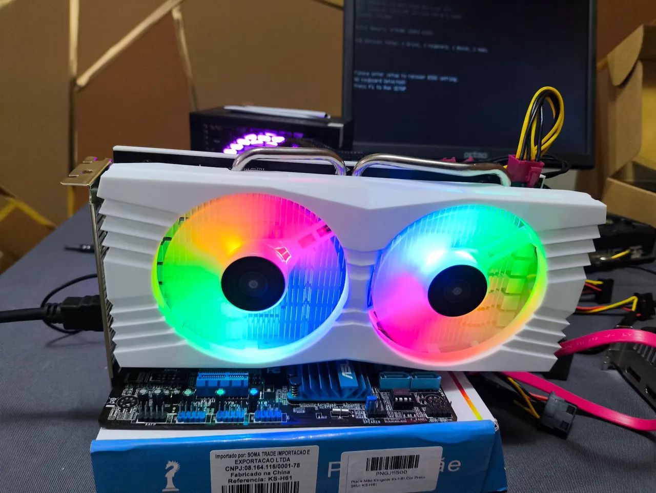 Placa de vídeo AMD RX 580 8gb branca RGB - Placas de Vídeo - Jardim ...