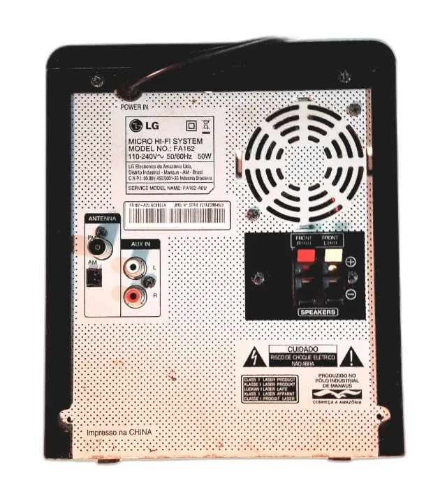 Micro Hi-fi System LG Fa162 funcionando muito bem mas sem as caixas ...