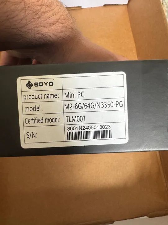 SOYO-Mini PC com Windows 10, PC poderoso, 6GB de RAM, 64GB EMMC, Intel N3350 - Computadores e ...