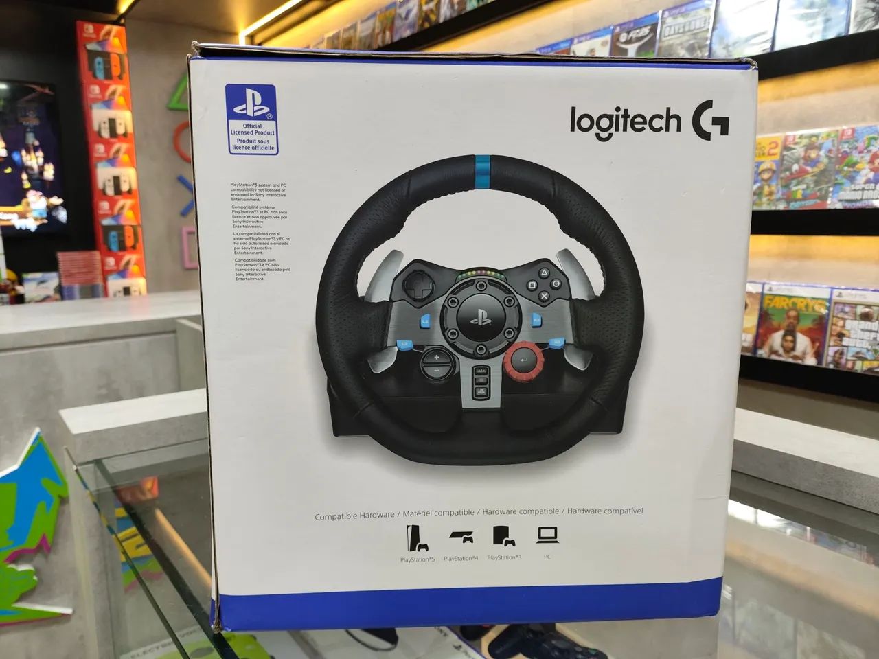 Volante PS5 Logitech G29 Driving Force PS5, PS4,PS3,PC Loja física ...