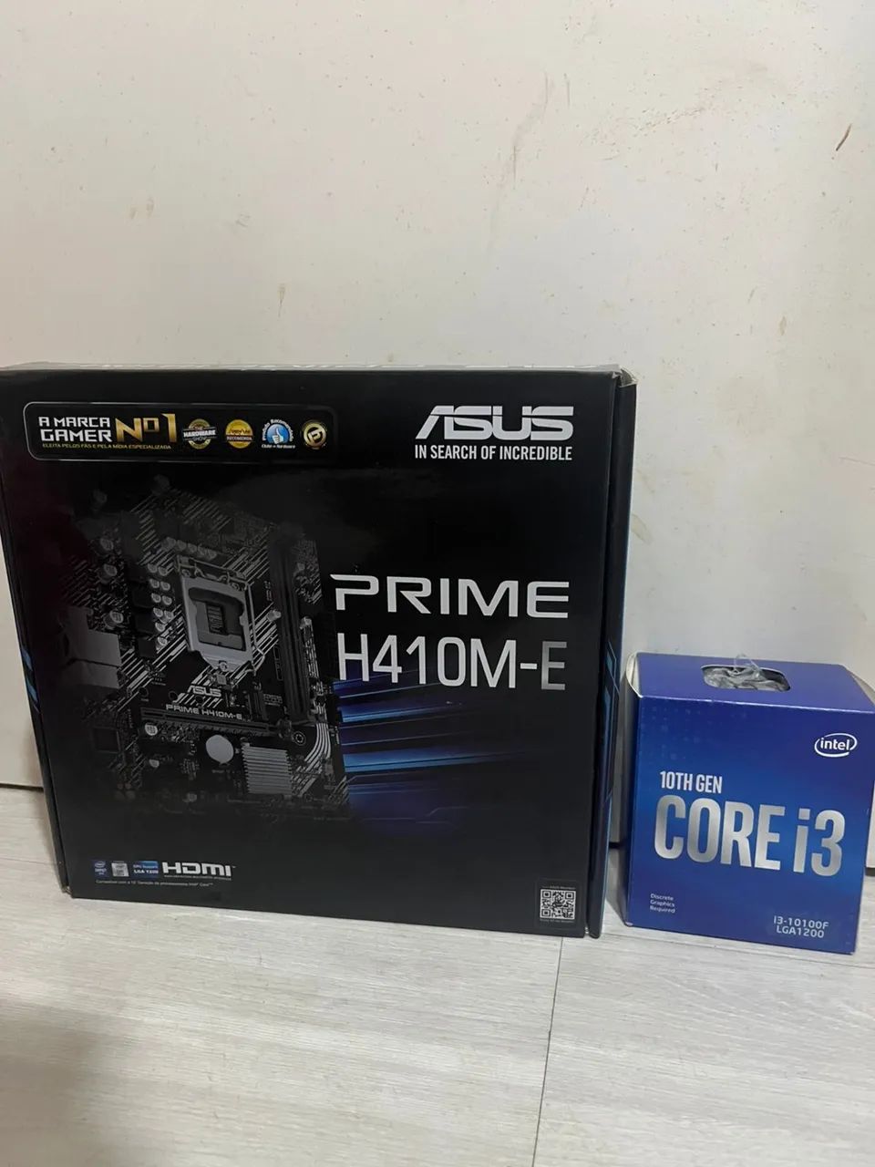 Kit upgrade H410M-E + I3-10100F + Pasta térmica - Peças de Hardware ...