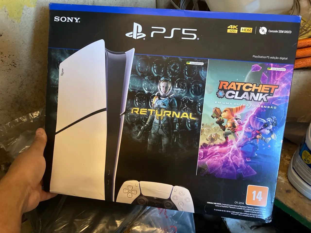 Caixa PS5 Digital Edition Sony - Peças e Acessórios de Vídeo Game ...