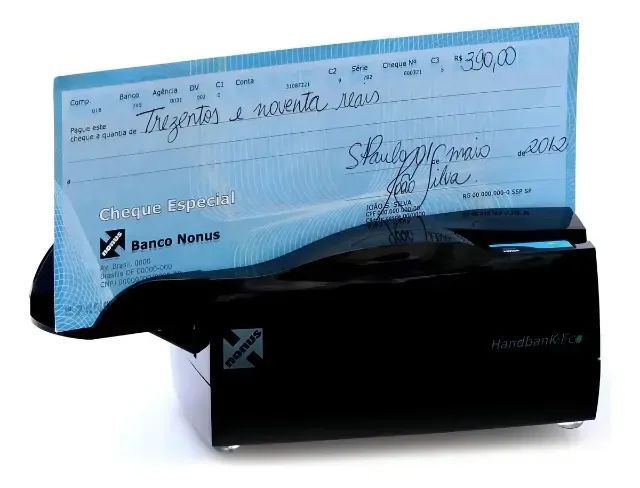 Leitor de Código de Barras e Cheques CMC-7 HandBank 10 Eco Nonus ...