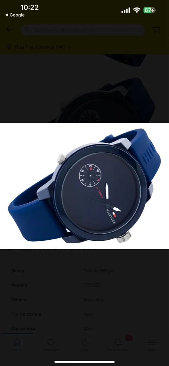 Relógio Tommy Hilfiger Masculino Azul 1791325 - Acessórios - Vila ...