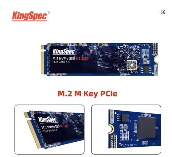 KingSpec-M.2 NVME SSD Disco rígido interno para desktop, unidade de ...