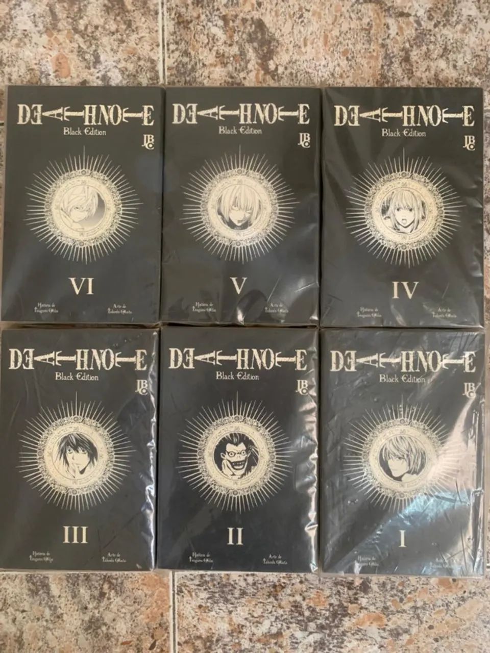 Mangá Death Note Black Edition - Coleção Completa 1 ao 6 - Edição JBC ...