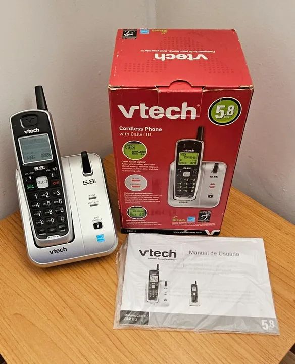 Telefone sem Fio VTech 5.8 com Identificador de Chamadas - Telefonia ...