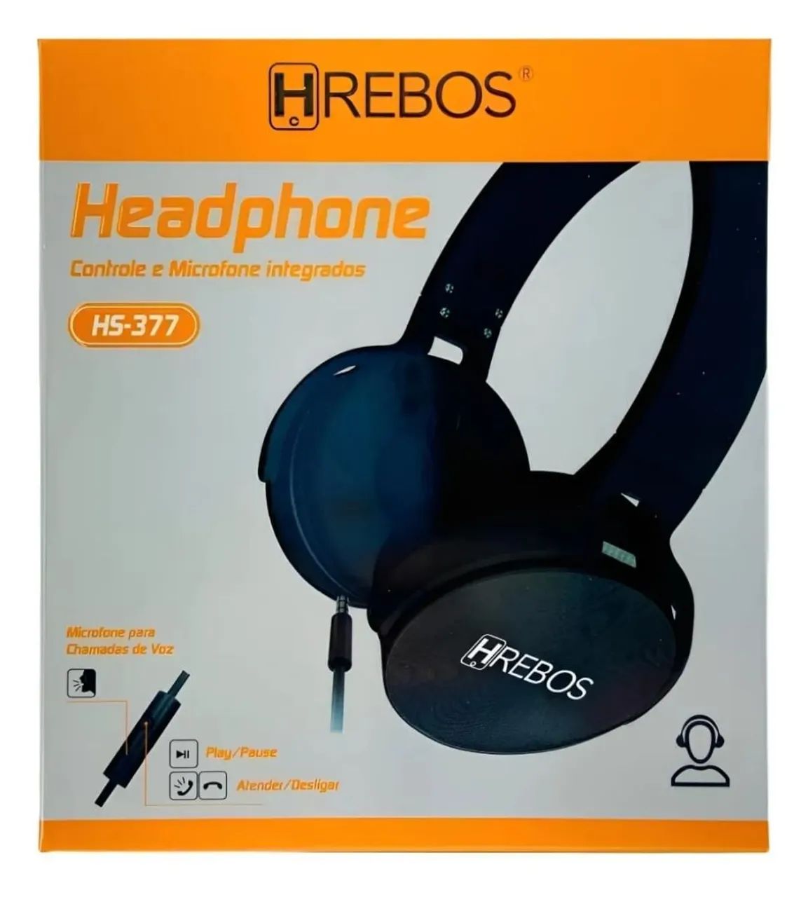 Fone de ouvido Headphone Hrebos HS377 - Fones de Ouvido - Chácaras ...