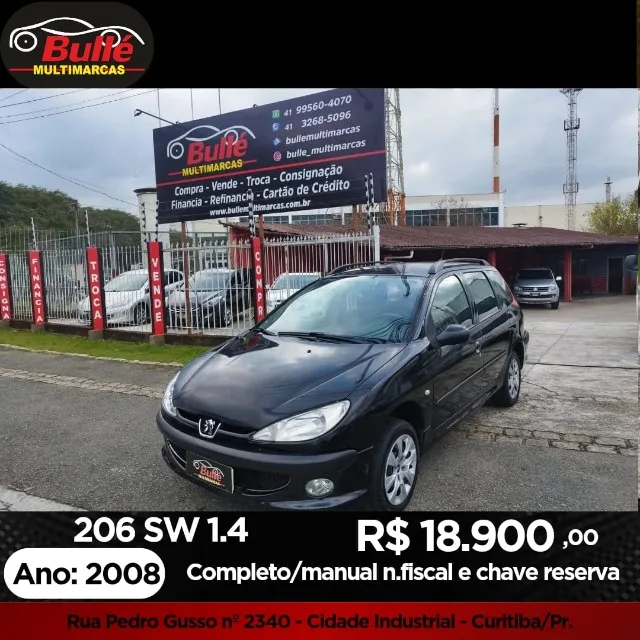 PEUGEOT 206 SW PRESENCE 1.4/ 1.4 FLEX 8V 5P Usados e Novos