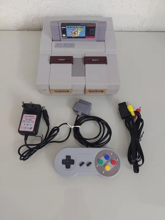 Super Nintendo Com Mario World - Consoles de Vídeo Game - Aventureiro ...