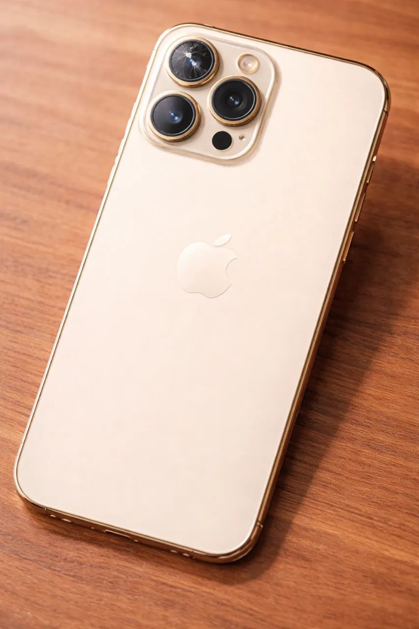 iPhone 13 Pro Max Gold 128GB - ótimo estado geral - detalhe na câmera ...