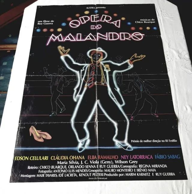Antigo Pôster - Filme A Ópera do Malandro - Gigante (91 cm x 63 cm ...
