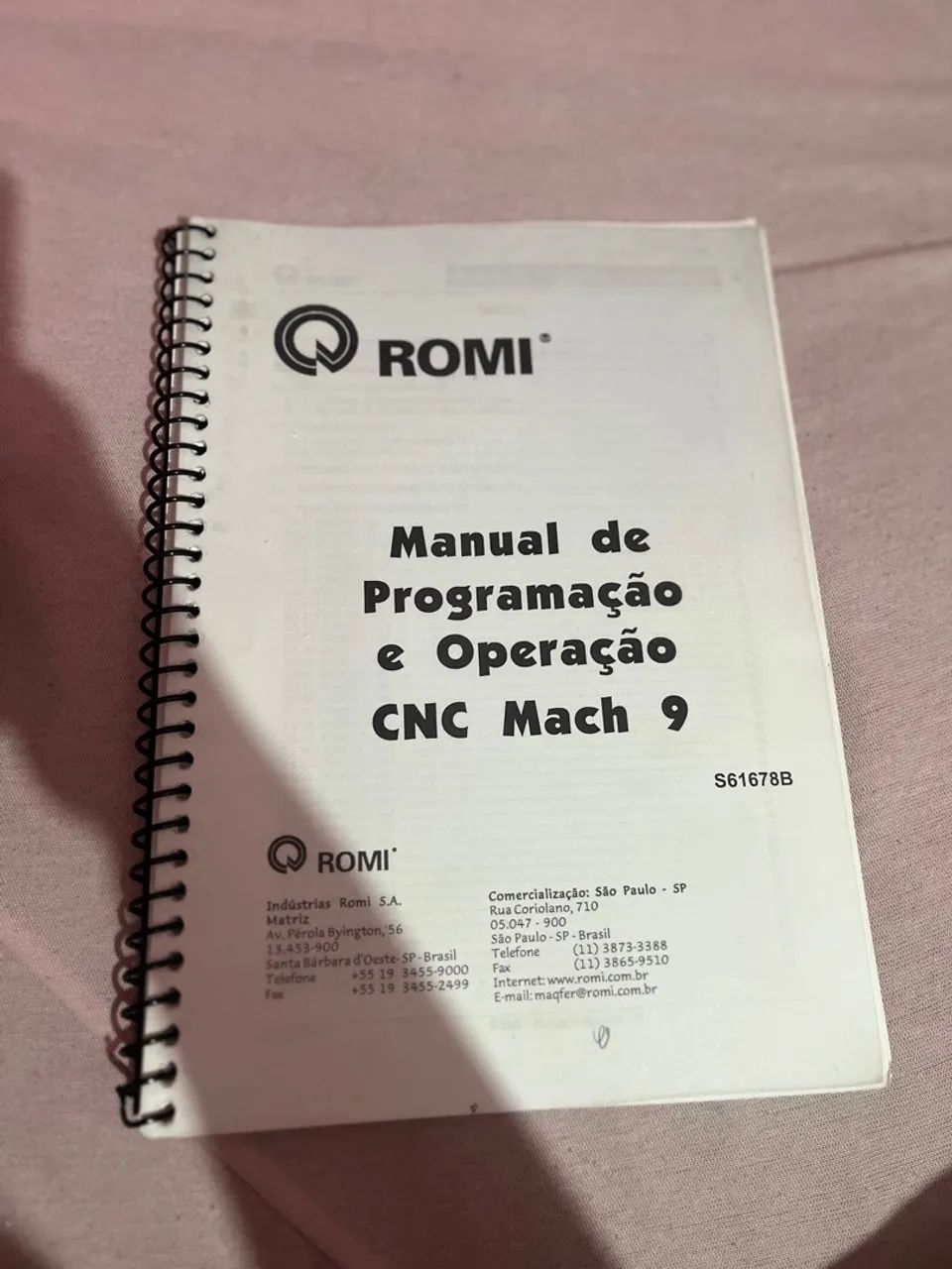 Manual de Programação e Operação CNC Mach 9 - Romi - Papelaria - Vila ...