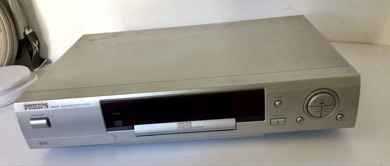 DVD Player Philips DVD707 Video CD CD MP3 Vintage Funcionando - DVD ...