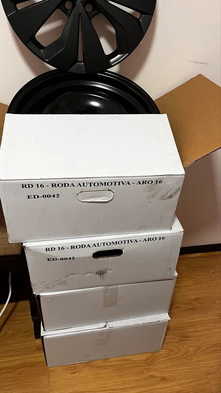 Rodas de ferro aro 16 novas com calotas nivus 2025 - Peças para carros ...