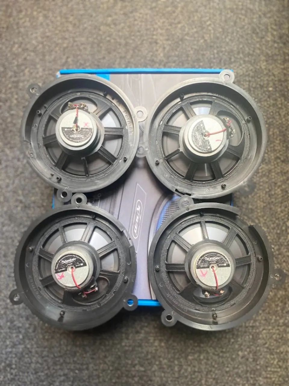 alto falante 6 porta carro com aro suporte - Aparelhos de Som - Setor ...