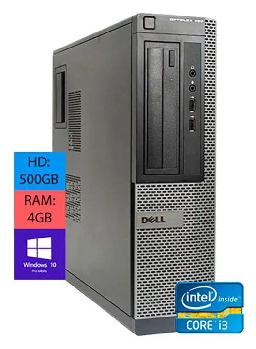 Computdor Dell Optiplex 390 Core I3 HD 500gb 4gb - Completo(CPU ...