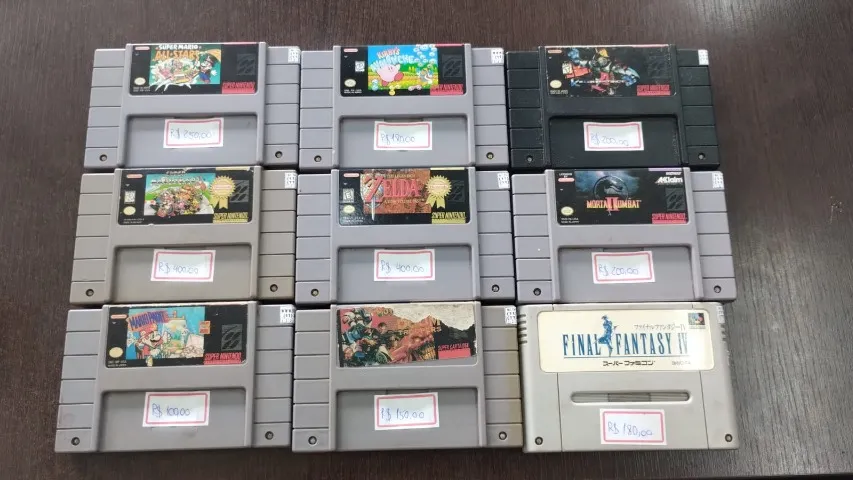"cartucho super nintendo snes" - Jogos de Vídeo Game no Brasil