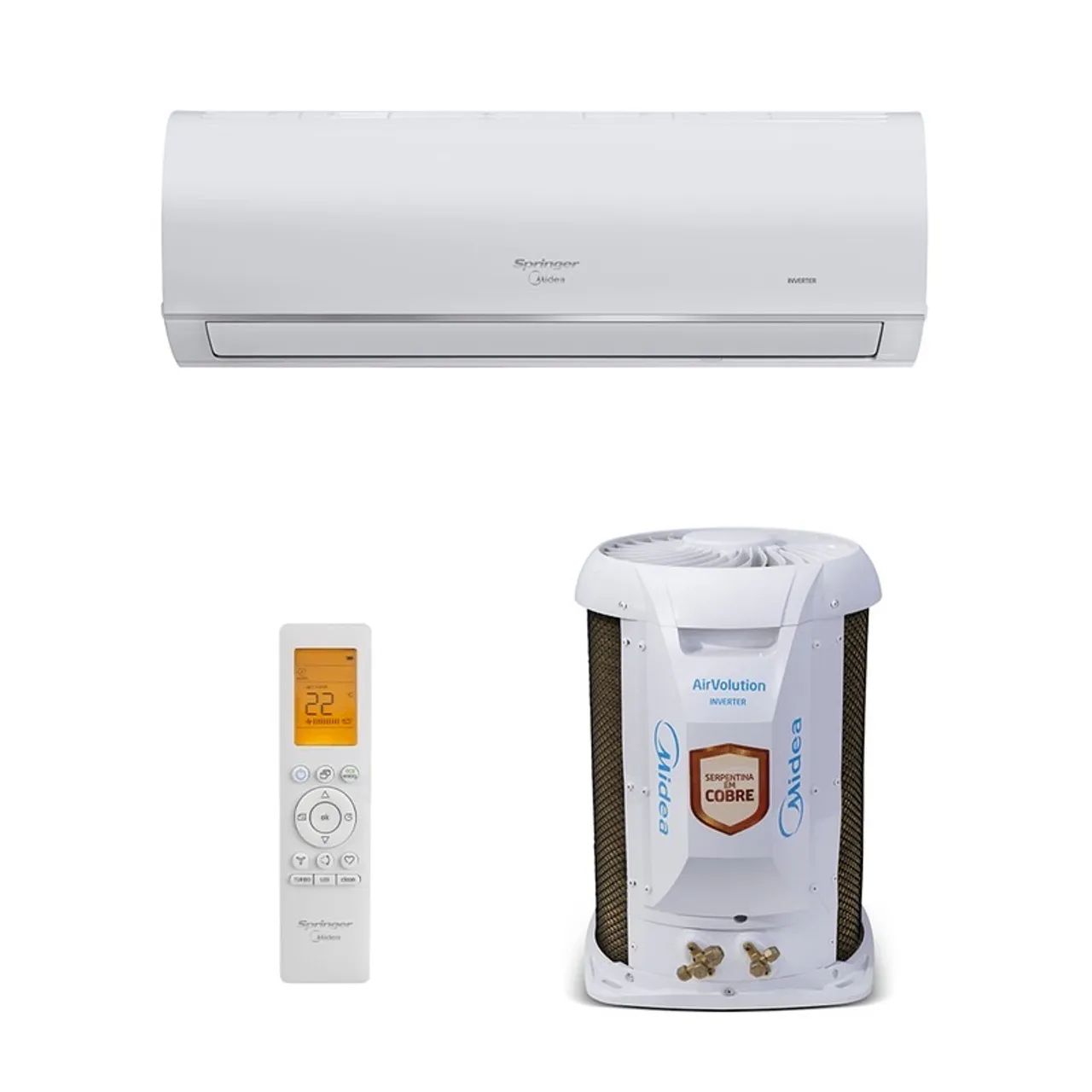 Ar Condi Split Hi Wall Inverter Springer Midea Airvolution Connect 9. ...