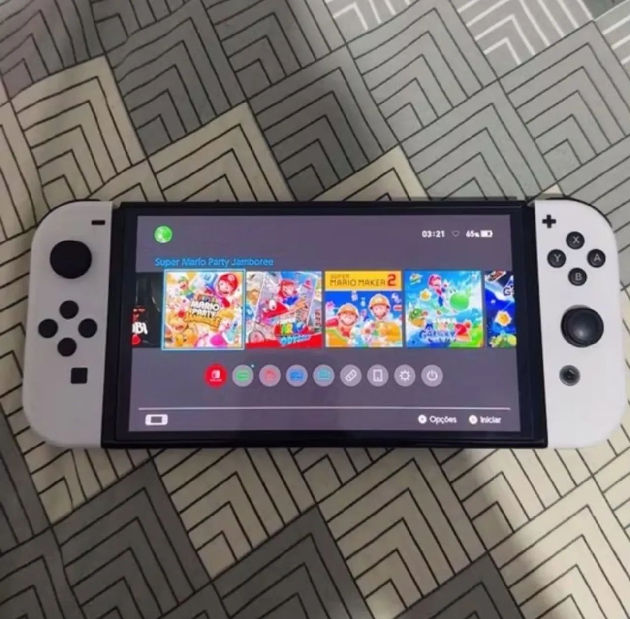 NINTENDO SWITCH OLED DESBLOQUEADO+SD 256GB+LOJA TINFOIL VIP 1 ANO ...