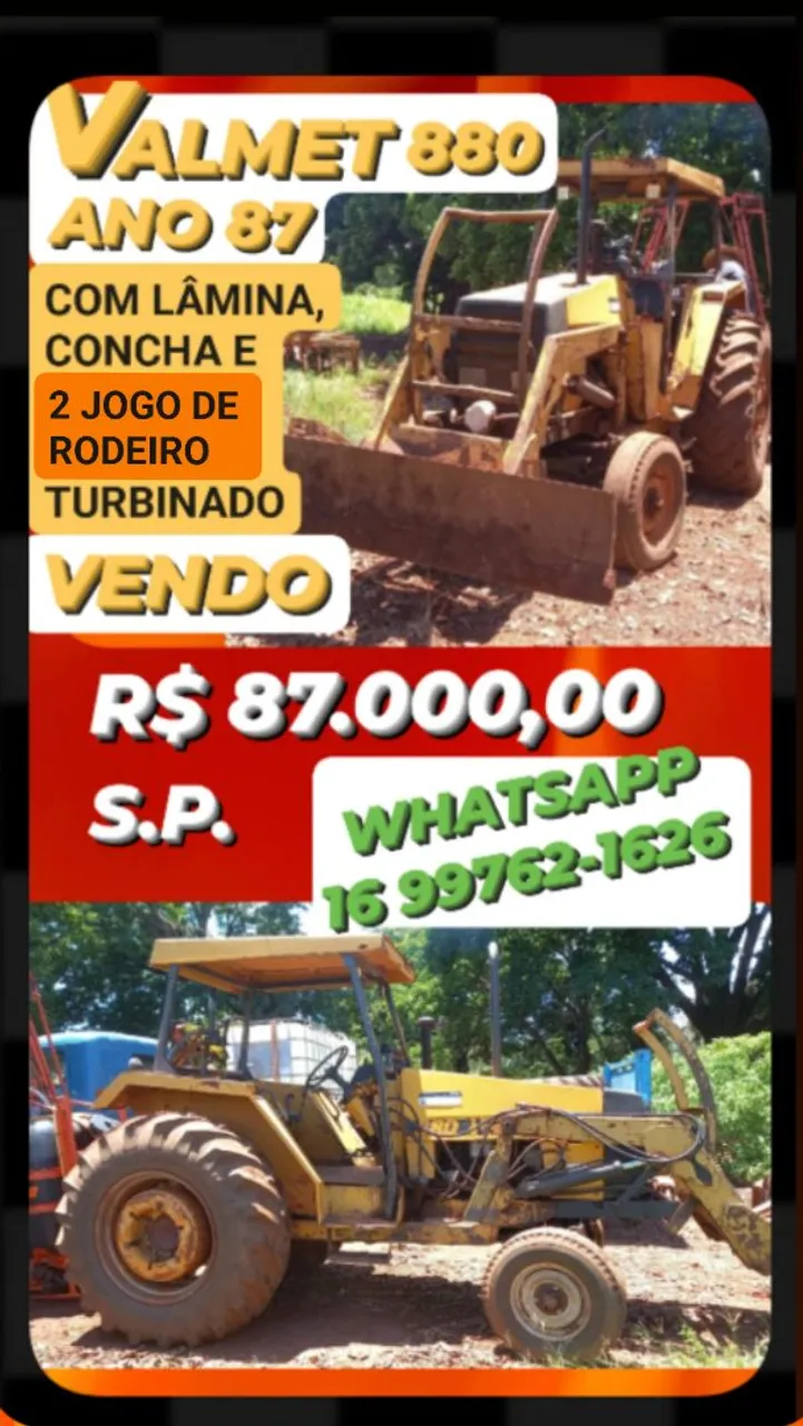 "valmet 88" - Tratores e máquinas agrícolas no Brasil