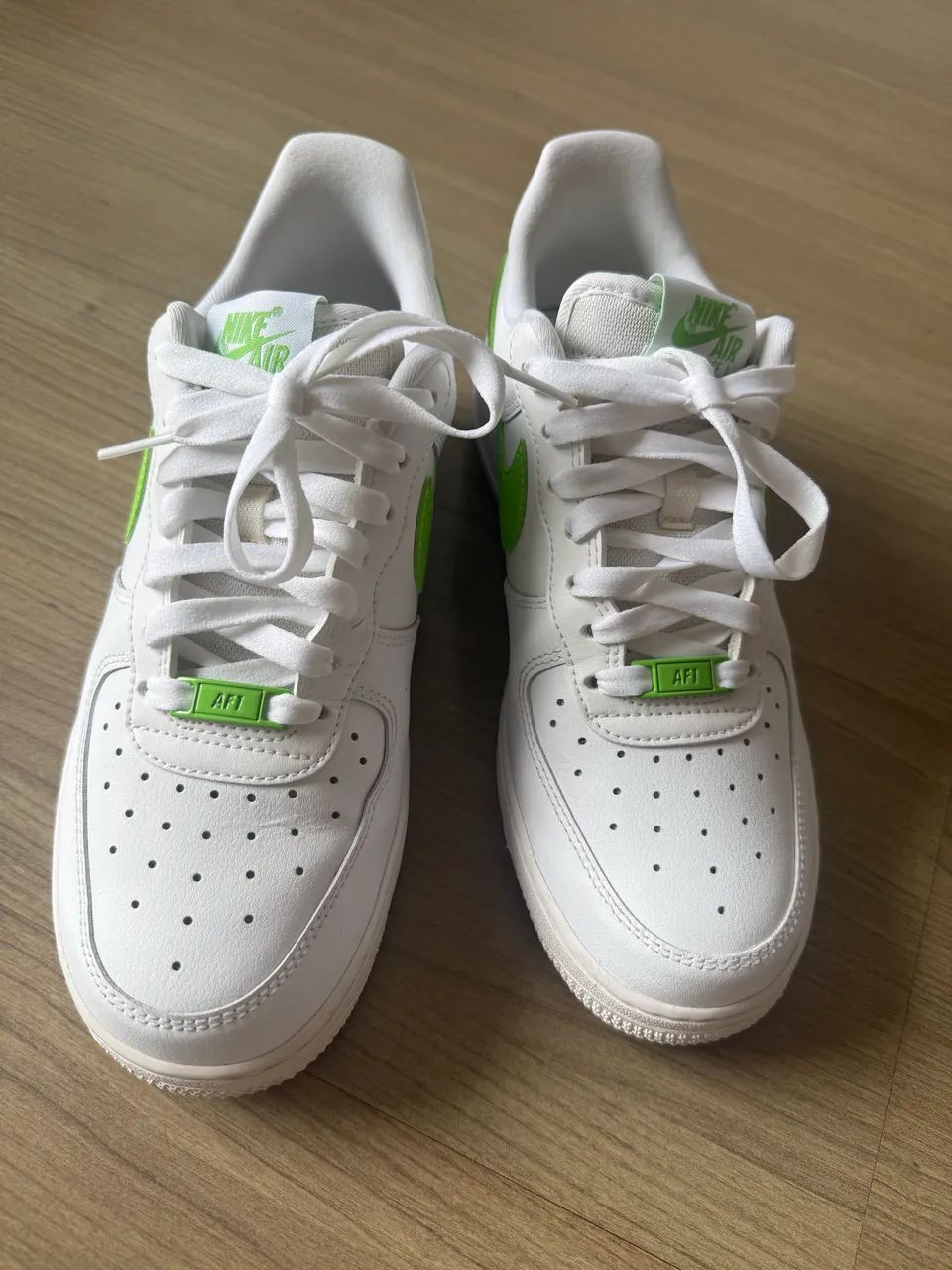 Nike Air Force 1 Low White Action Green n. 38 Br - Calçados - Novo ...
