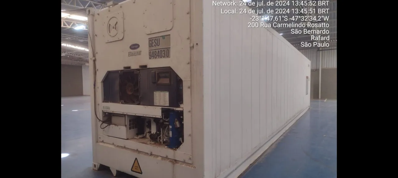 "container frigorifico refrigerado" no Brasil