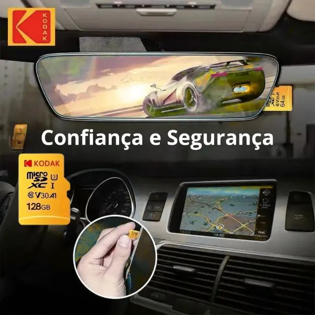 Cartão Micro SD Kodak 128gb 4k A1 Class10 Plus - Armazenamento - Centro ...