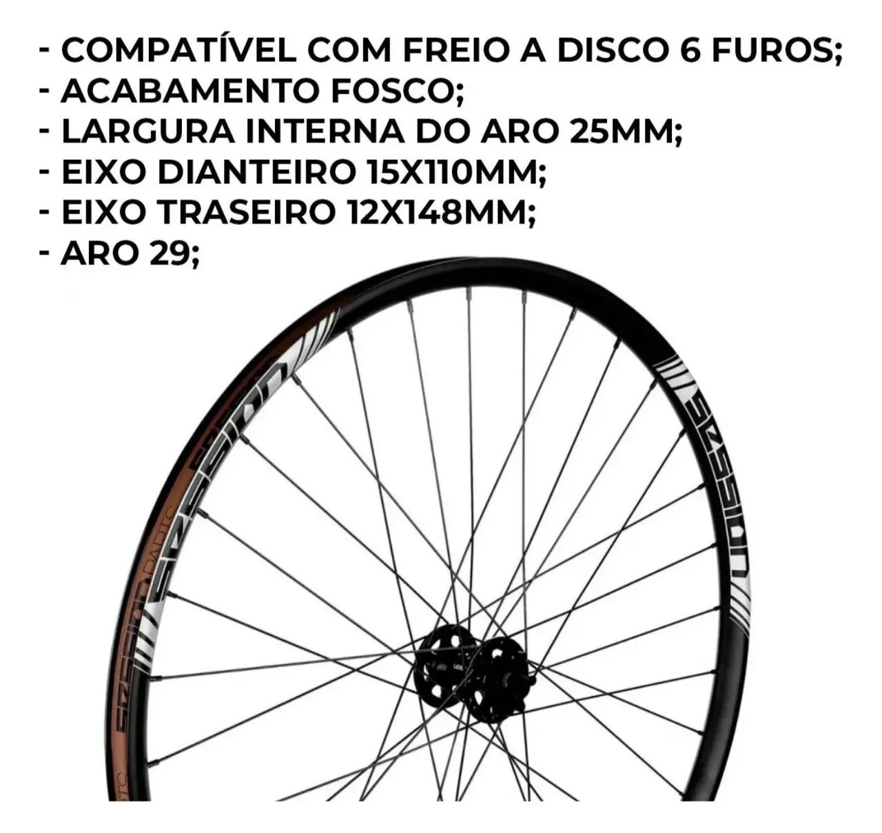 Rodas Session A25 boost 1.8kg par cubo MS 12V - Acessórios de Ciclismo ...