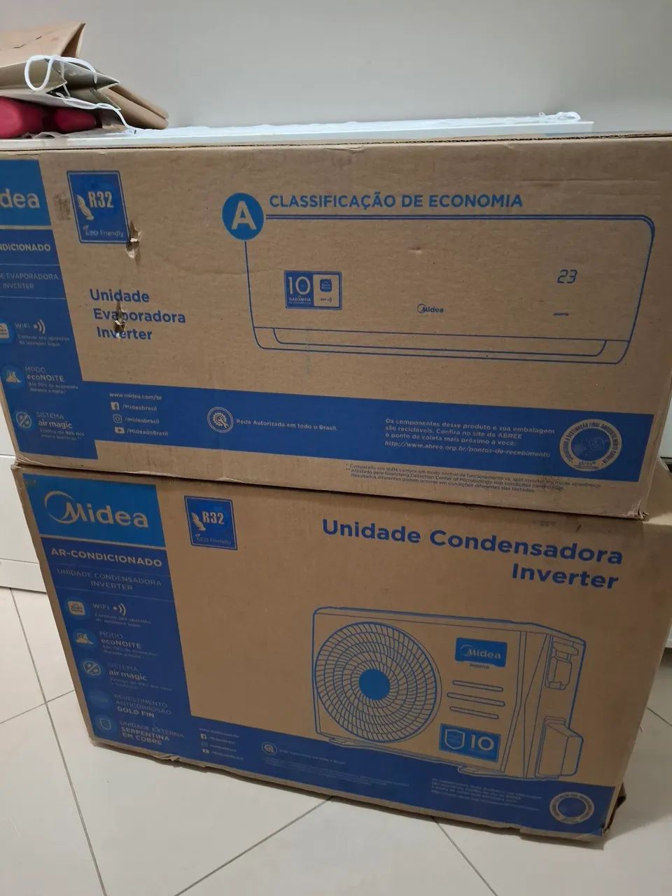 Split 9000 btu, inverter, Midea. Novo na caixa. - Ar-condicionados ...