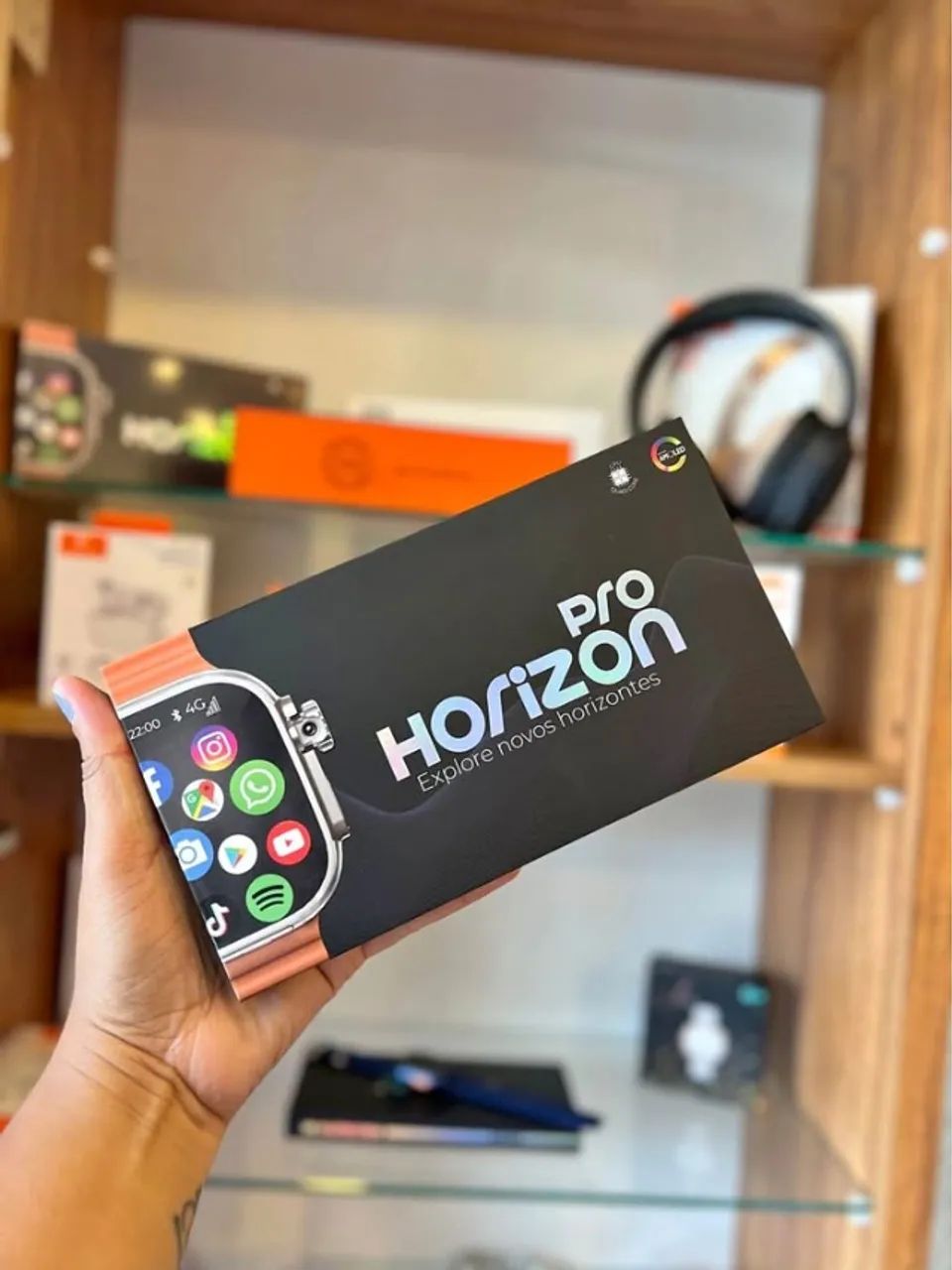 Horizon Pro 4G/5G AMOLED ? Câmera Rotativa + NFC - Smartwatches ...