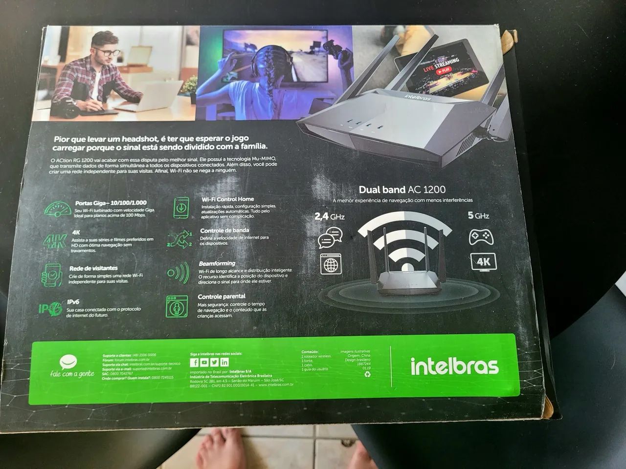 Roteador Intelbras AC1200 Dual Band - Novo - Conectividade e ...
