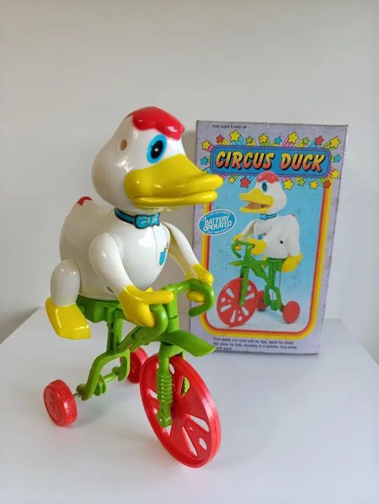 Circus Duck - patinho no triciclo (anos 80) importado - Brinquedos e ...