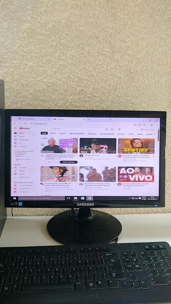 Pc Completo DDR3 AMD Windows 10 Pro Ativado 6G Monitor 20 LED VGA e DVI ...