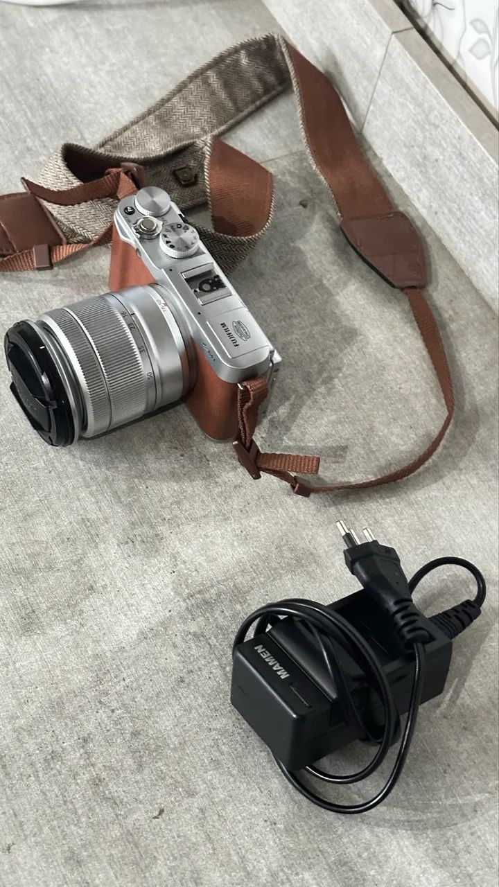 Câmera X-M1 Fujifilm marrom rara + lente 16-50 mm - Câmeras e ...
