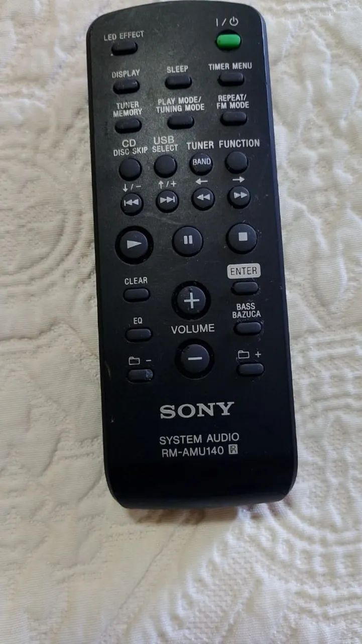 CONTROLE REMOTO SOM SONY RM-AMU140 ORIGINAL DA LINHA GPX E OUTROS EM ...