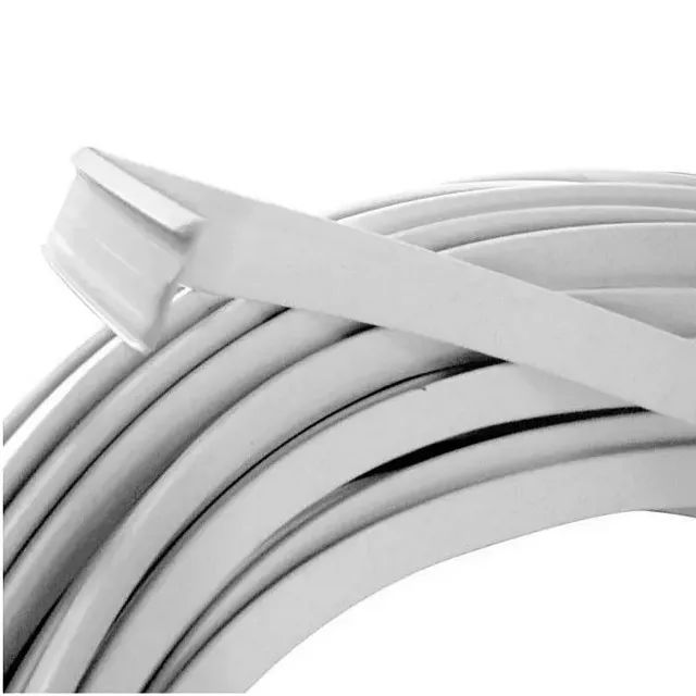 Perfil trim 1/2 branco 25 mts em ABS para acabamento de letra caixa ...