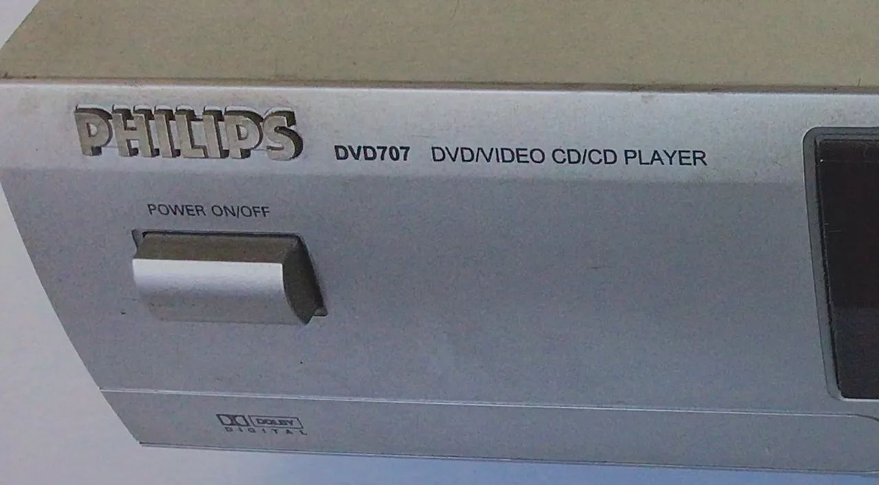 DVD Player Philips DVD707 Video CD CD MP3 Vintage Funcionando - DVD ...