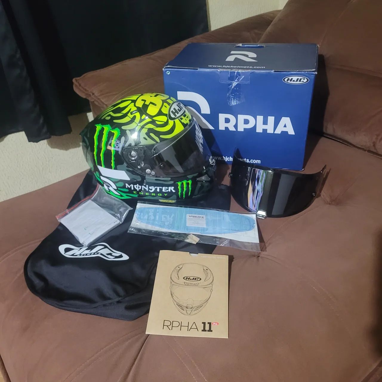 Capacete HJC RPHA 11 Pro Monster Energy - Motos - Centro, Santo André ...