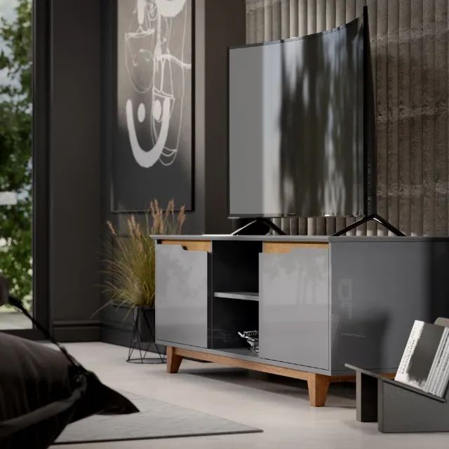 Rack Bancada para Sala Para TVs até 60 polegadas várias cores NOVO - Racks e Painéis - Jaci ...