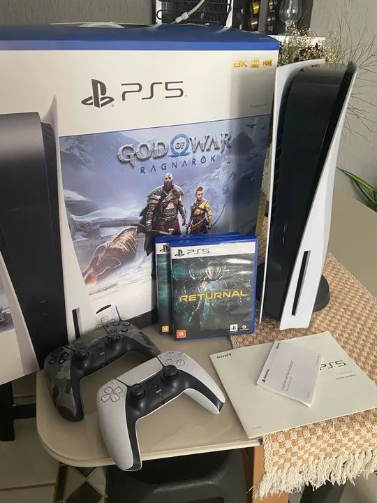 Playstation 5 mídia física + 2 Controles + 2 Jogos Hogwarts Legacy e ...