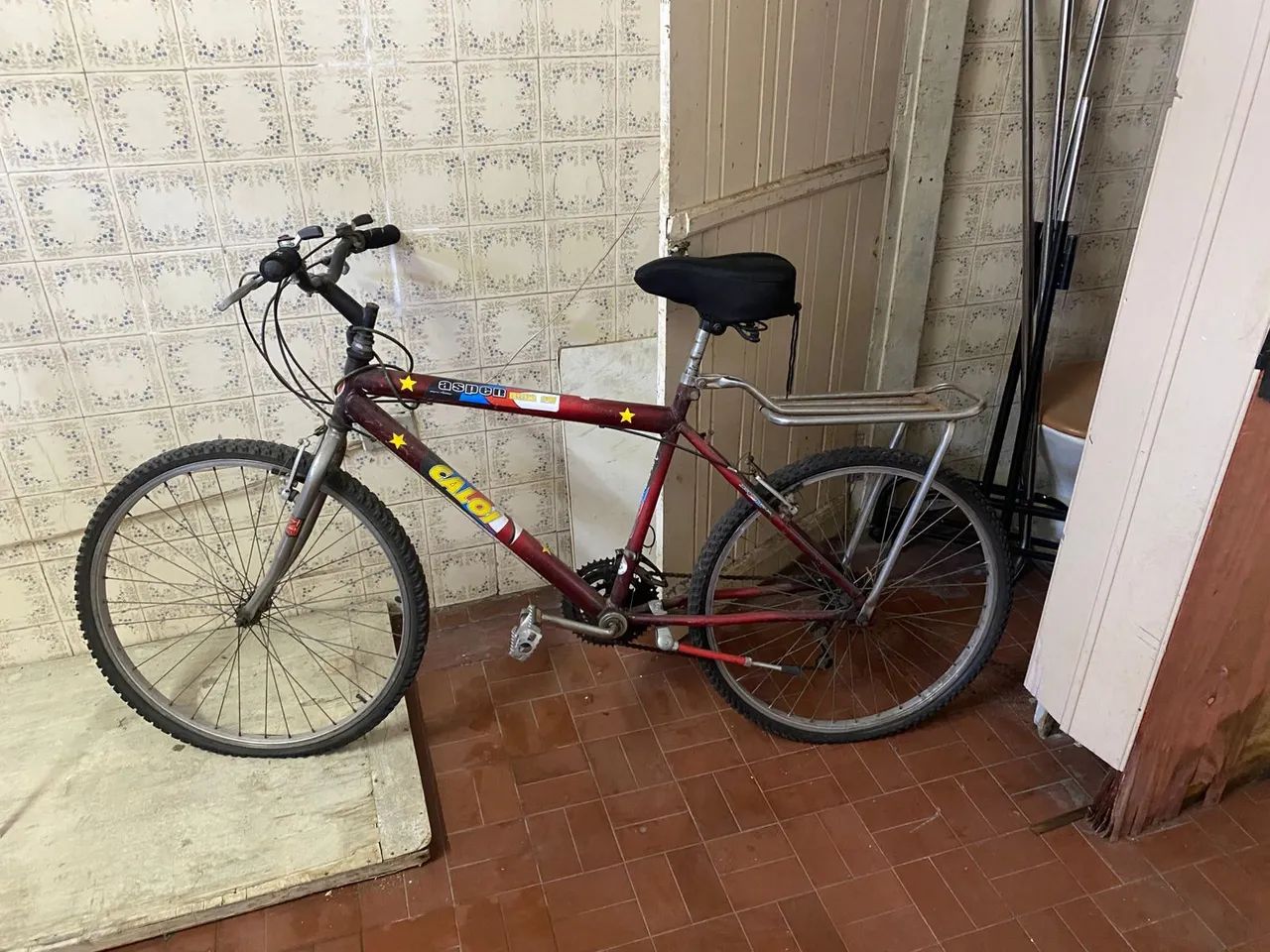 Bicicleta Caloi Aspen Way Aro 26 - Clássica Anos 90 - Com Bagageiro ...