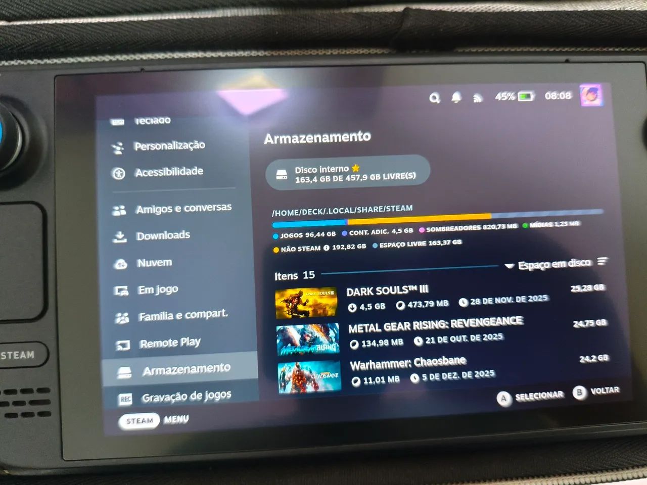 Steam deck LCD 512gb - Consoles de Vídeo Game - Sítios Novos, Caucaia ...