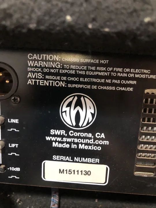 Amplificador de Baixo SWR Working Pro 2x10C - Instrumentos musicais ...