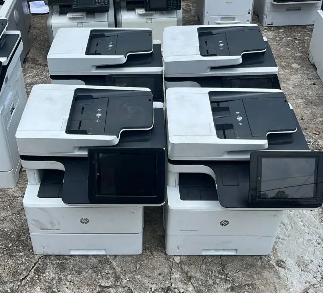 Impressora multifuncional HP LaserJet Managed MFP E52645 HIP painel ...