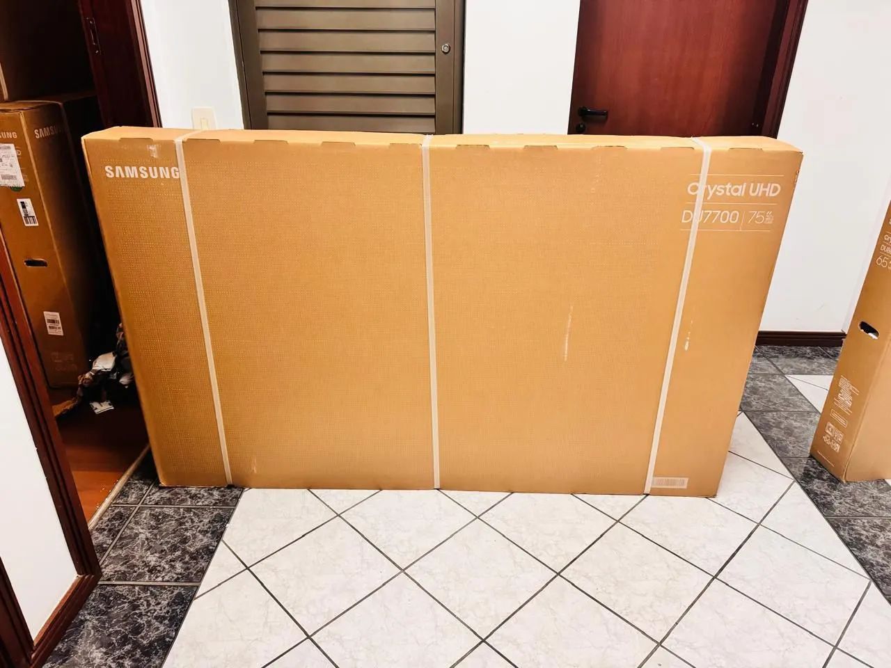 Smart TV Samsung Crystal UHD 4K 75" Polegadas 75DU7700 com Painel - TVs ...