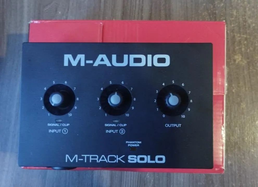 Interface de áudio M-Audio M-Trackn Solo - Equipamentos e Acessórios de ...