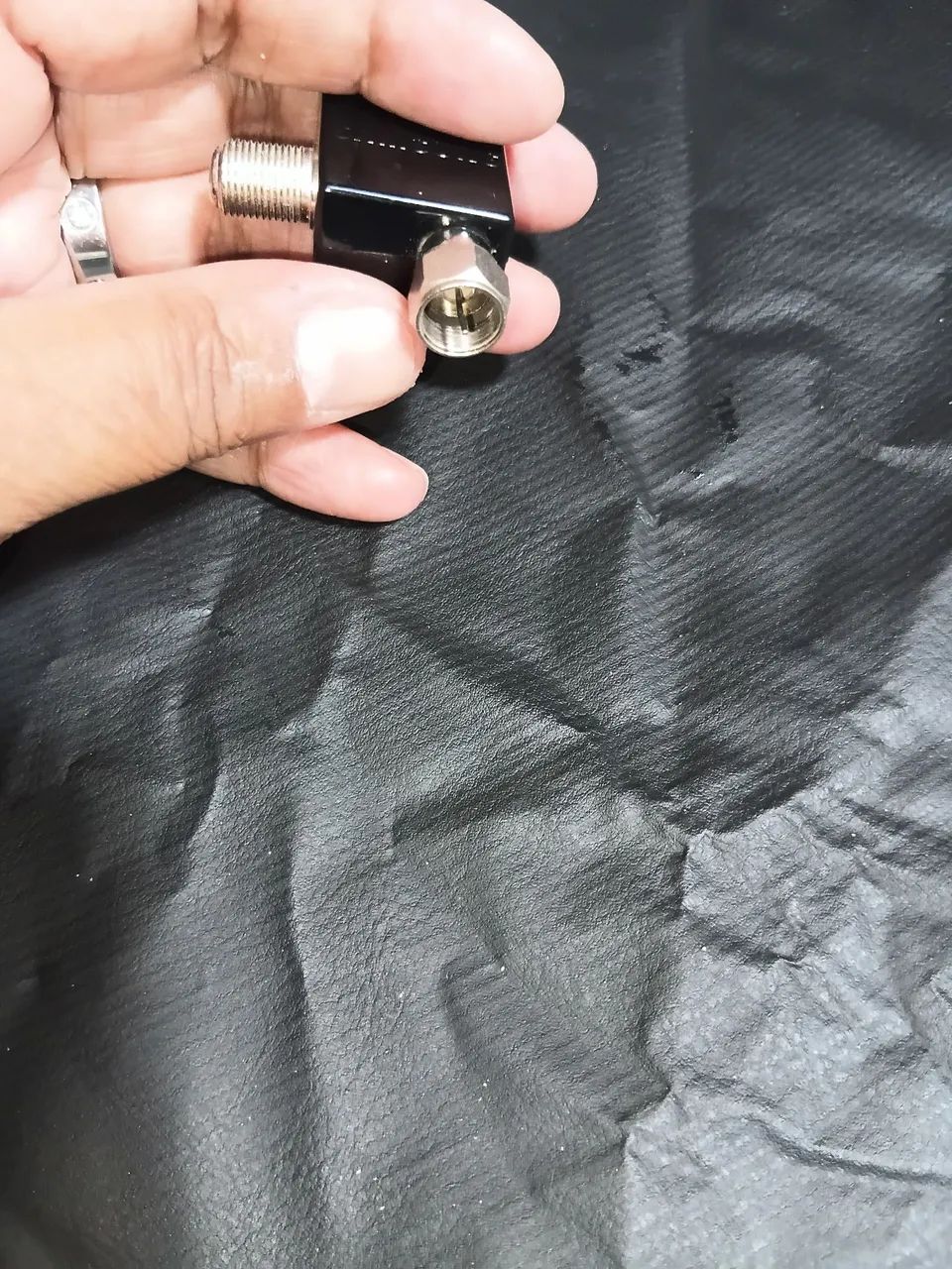 Pezinho da smartv 60DU7700 com adaptador cabo coaxial brinde Samsung ...